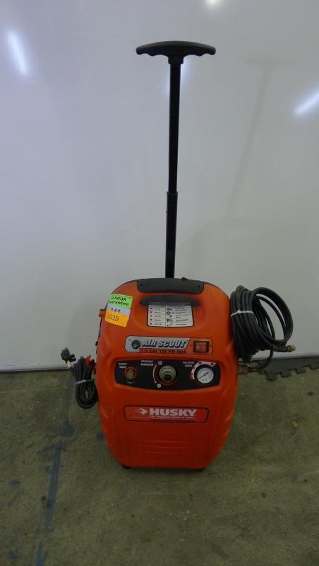 HUSKY Air Scout 1.5 Gallon 135psi Air Compressor Model 41004 Pressure Regulator Not Included